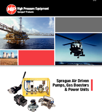 Sprague Air Driven Pumps | High Pressure Company