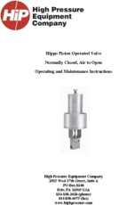 Hippo Piston Air Operators for Remote Operation | High Pressure Company