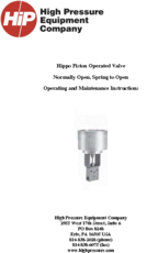 Hippo Piston Air Operators for Remote Operation | High Pressure Company