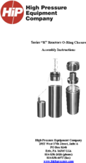 Series R Reactors O-Ring Closure | High Pressure Company